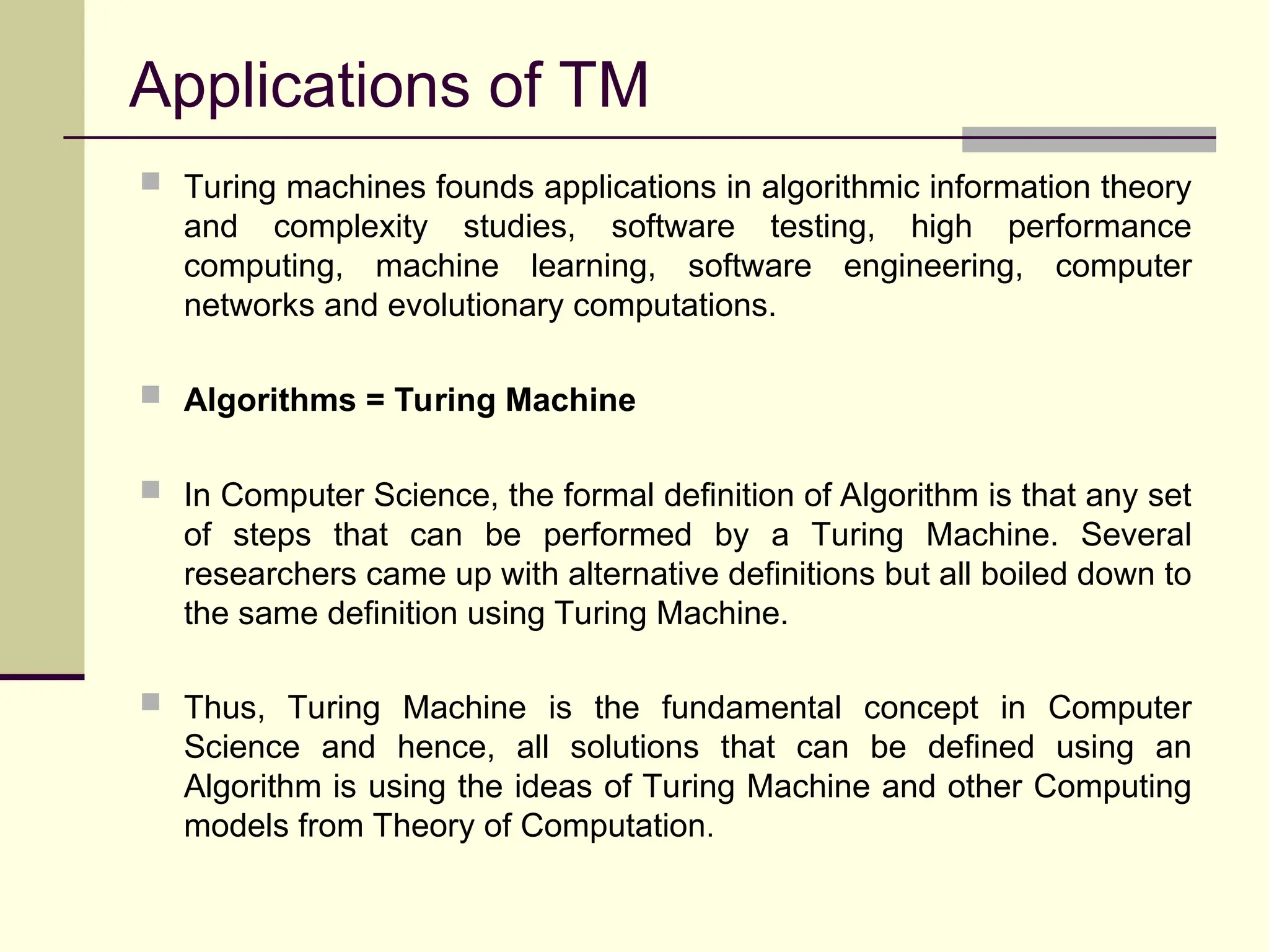 Formal Language And Applications Of Automata Theory Ppt Programming Languages Computing