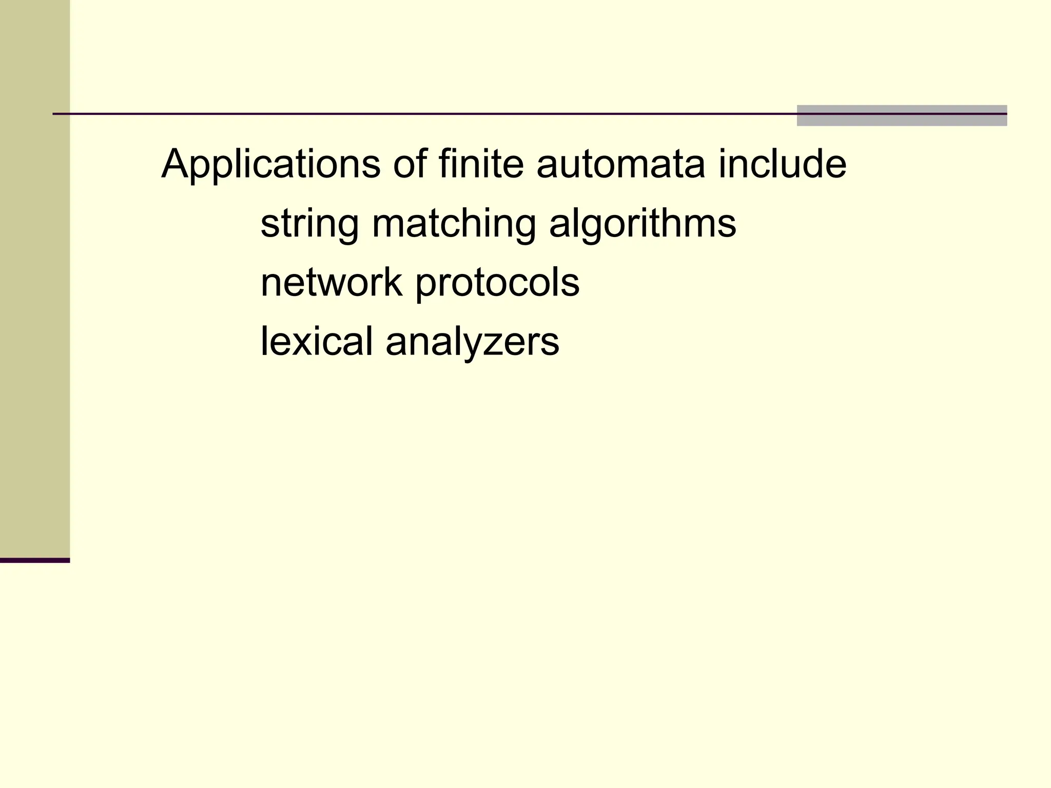 Formal Language And Applications Of Automata Theory Ppt Programming