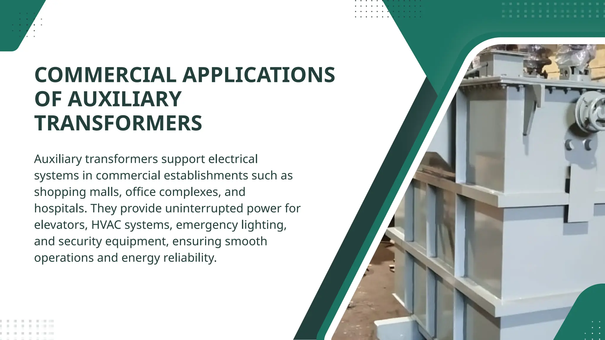 Applications of Auxiliary Transformers in Industrial and Commercial ...
