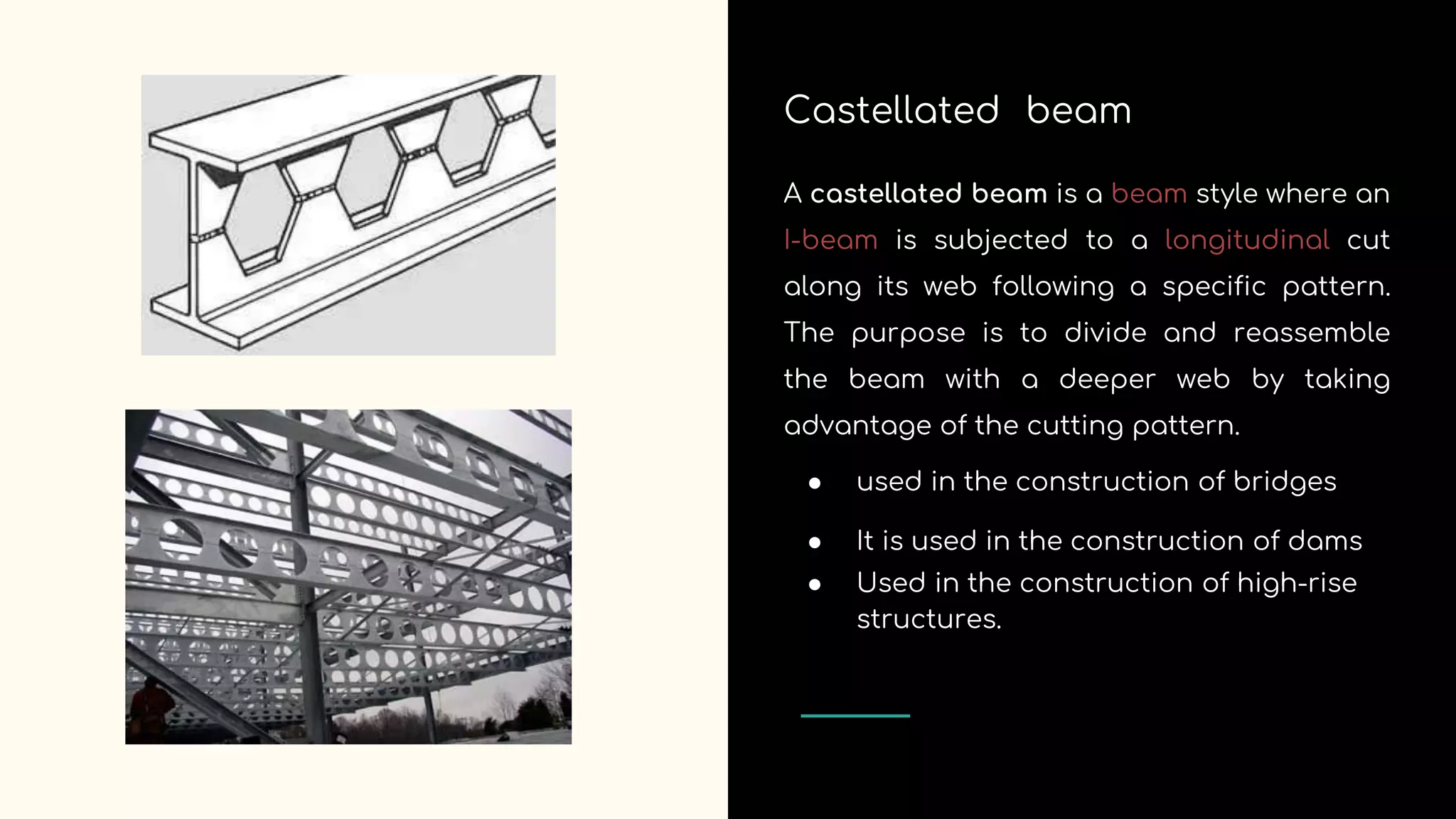 Applications of beams and girders | PPTX