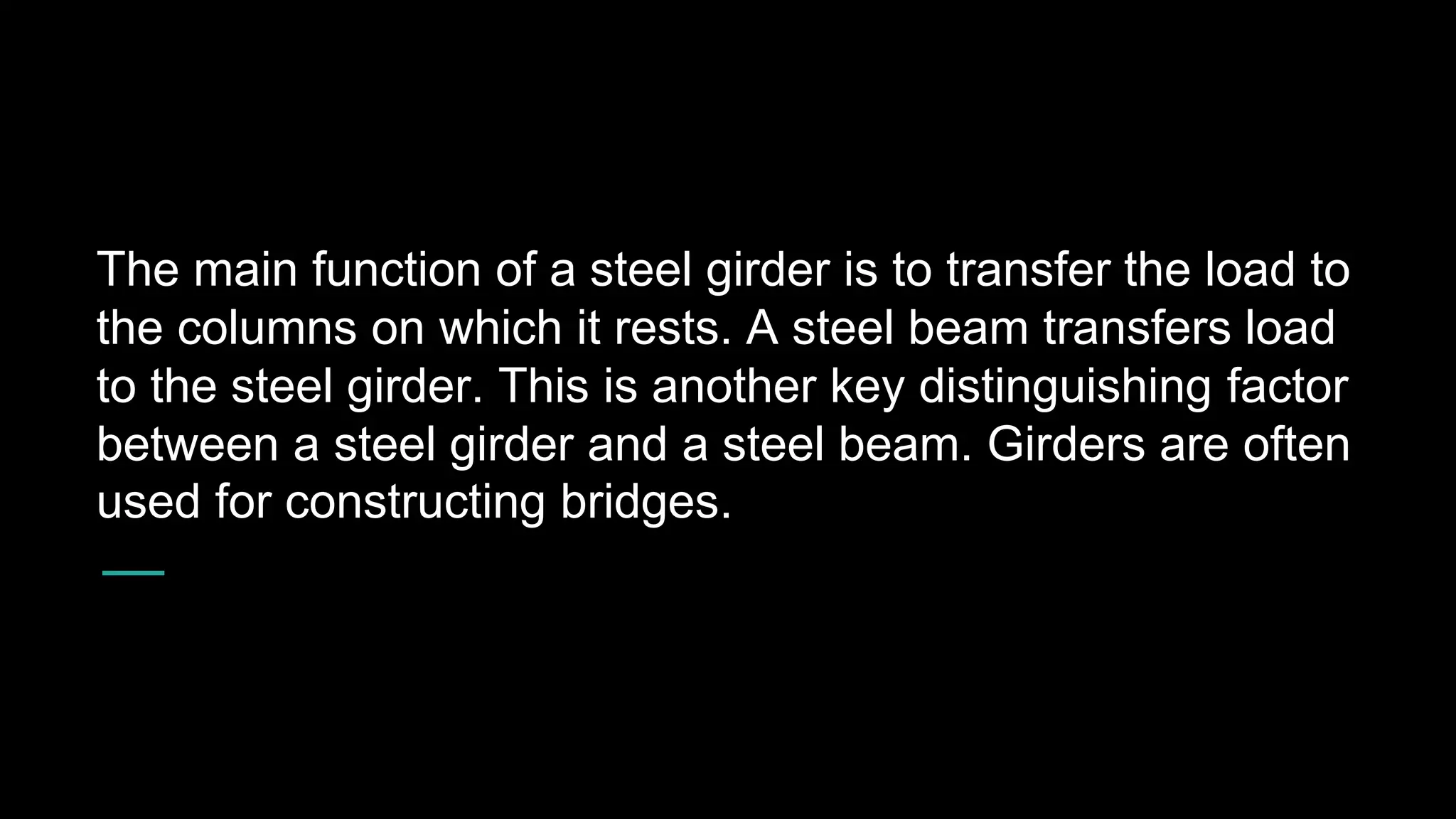Applications of beams and girders | PPTX