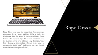 Applications of Belt, Rope and Chain Drives | PPTX