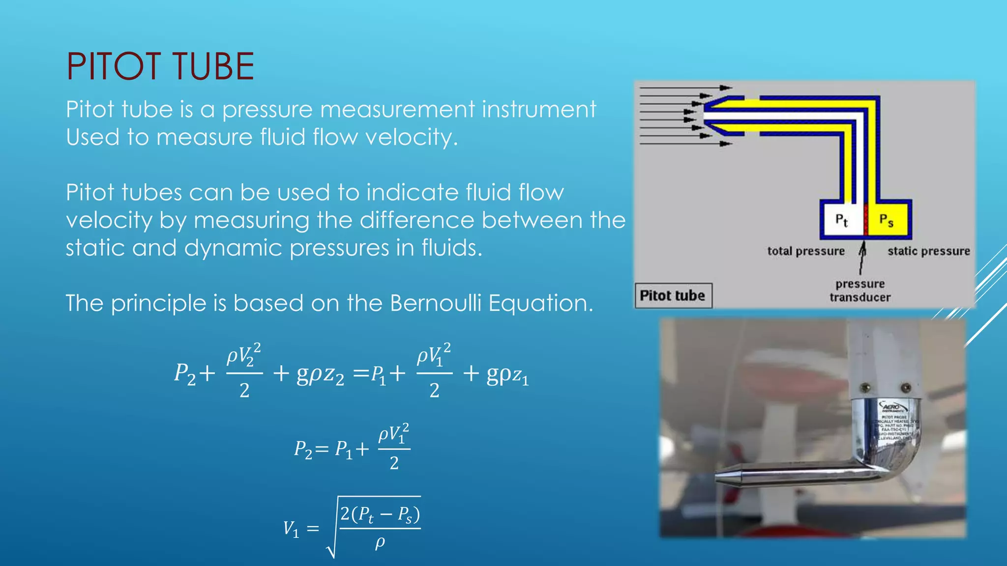 Applications of bernoulli equation | PPTX