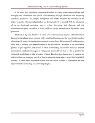 Applications of big data in electrical energy system document | PDF