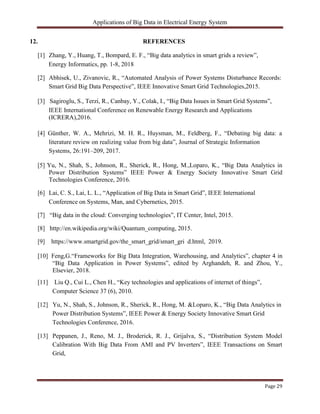 Applications of big data in electrical energy system document | PDF