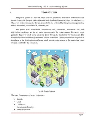 Applications of big data in electrical energy system document | PDF