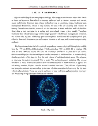 Applications of big data in electrical energy system document | PDF