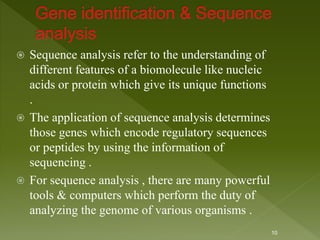 Applications of bioinformatics, main by kk sahu | PPTX