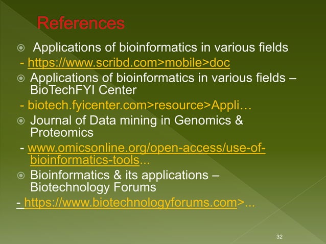 Applications of bioinformatics, main by kk sahu | PPT