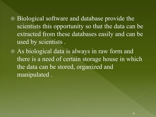 Applications of bioinformatics, main by kk sahu | PPTX