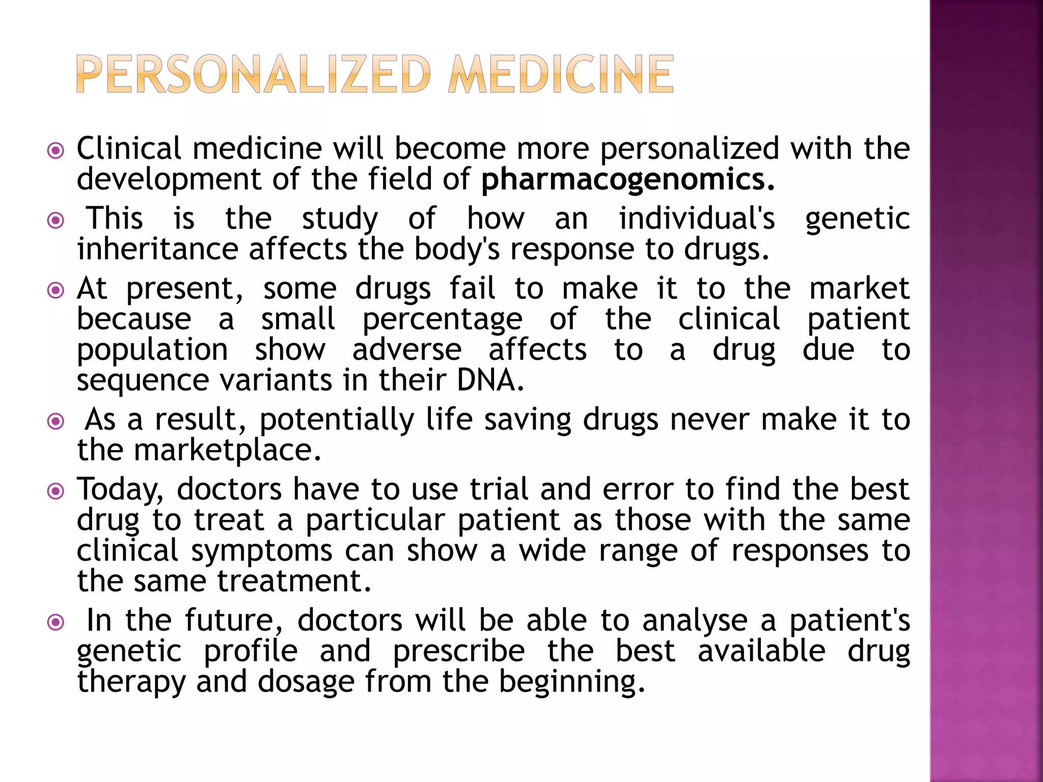 Applications of bioinformatics | PPTX