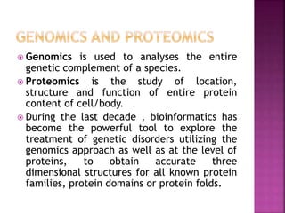 Applications of bioinformatics | PPTX