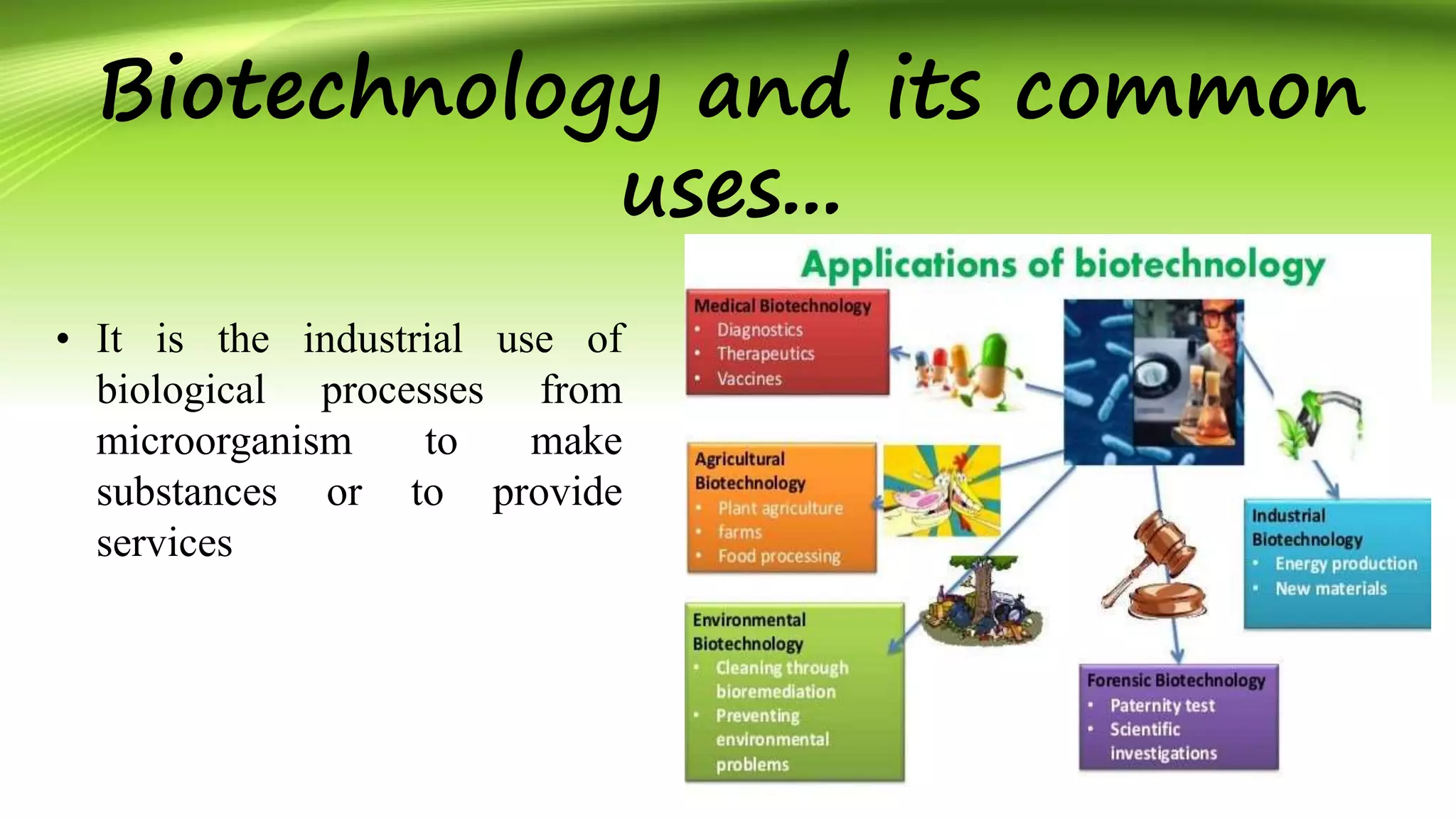 Applications of biotechnology | PPTX