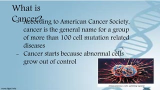 Applications of biotechnology in cancer | PPTX