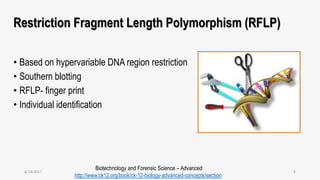 Applications of biotechnology in forensic sciences | PPTX