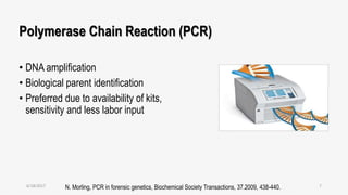 Applications of biotechnology in forensic sciences | PPTX