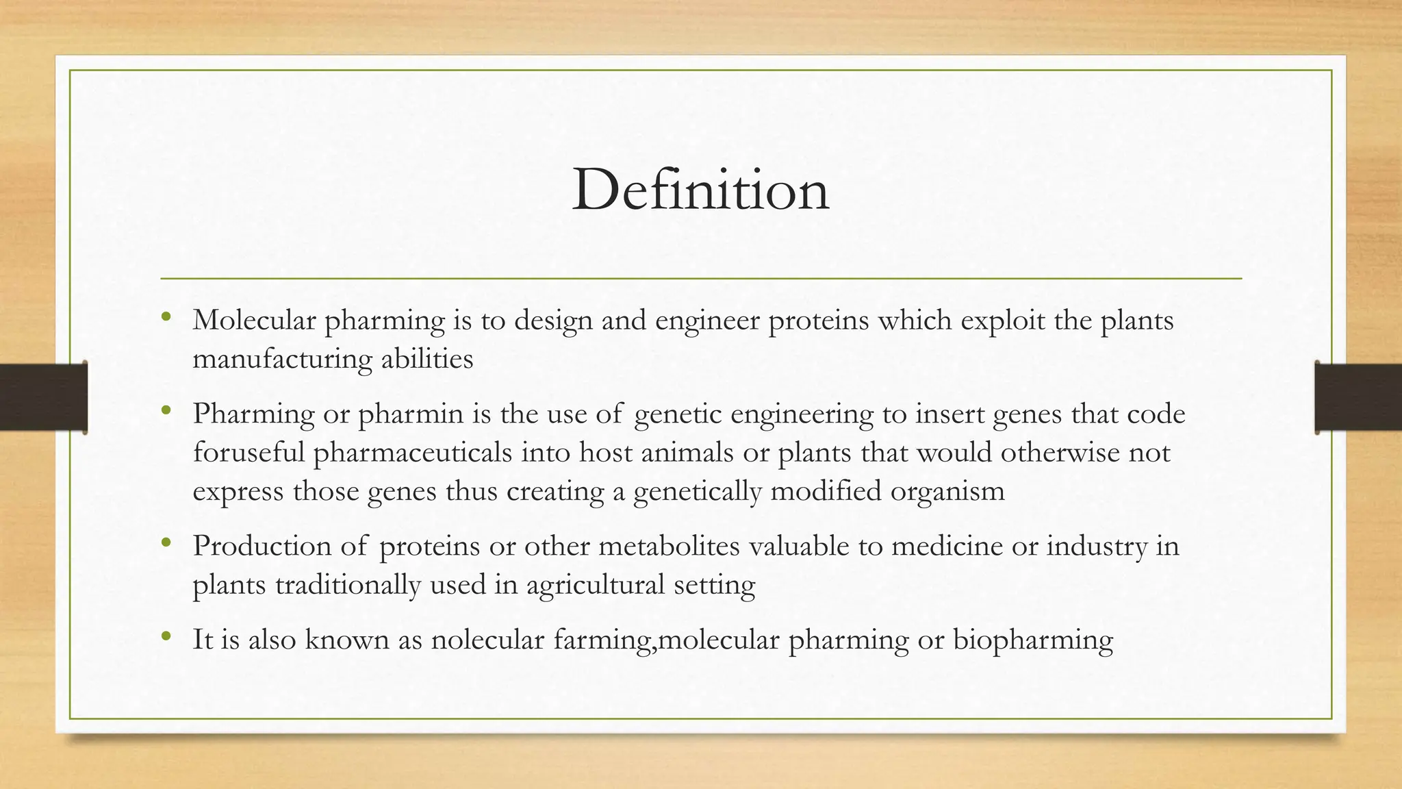 Applications of biotechnology –molecular pharmin-1.pptx