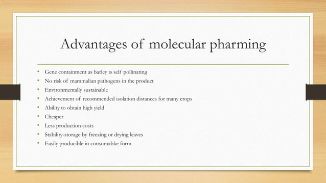 Applications of biotechnology –molecular pharmin-1.pptx | Biotech and ...