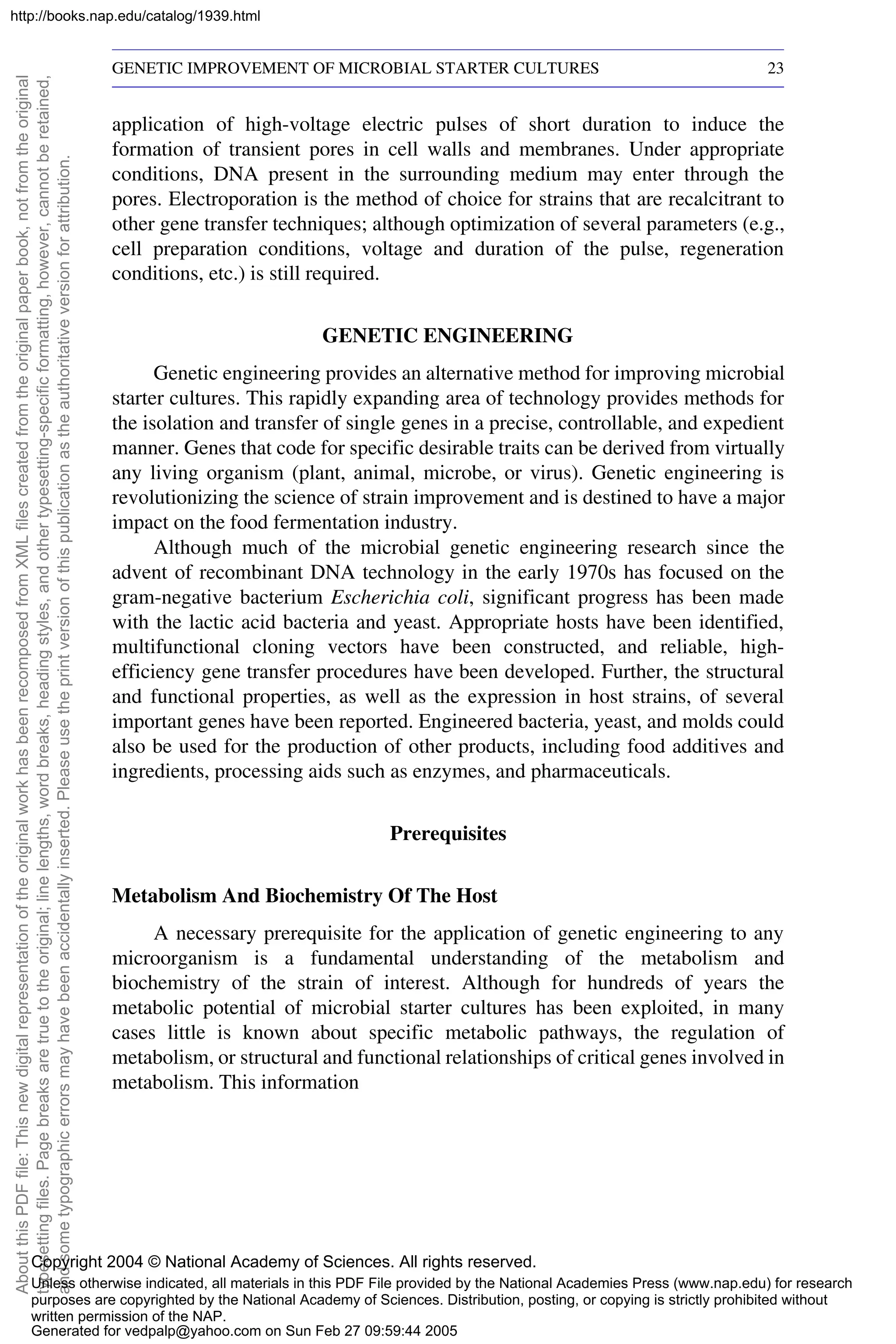 Applications of biotechnology to traditional fermented foods nap-2004 | PDF