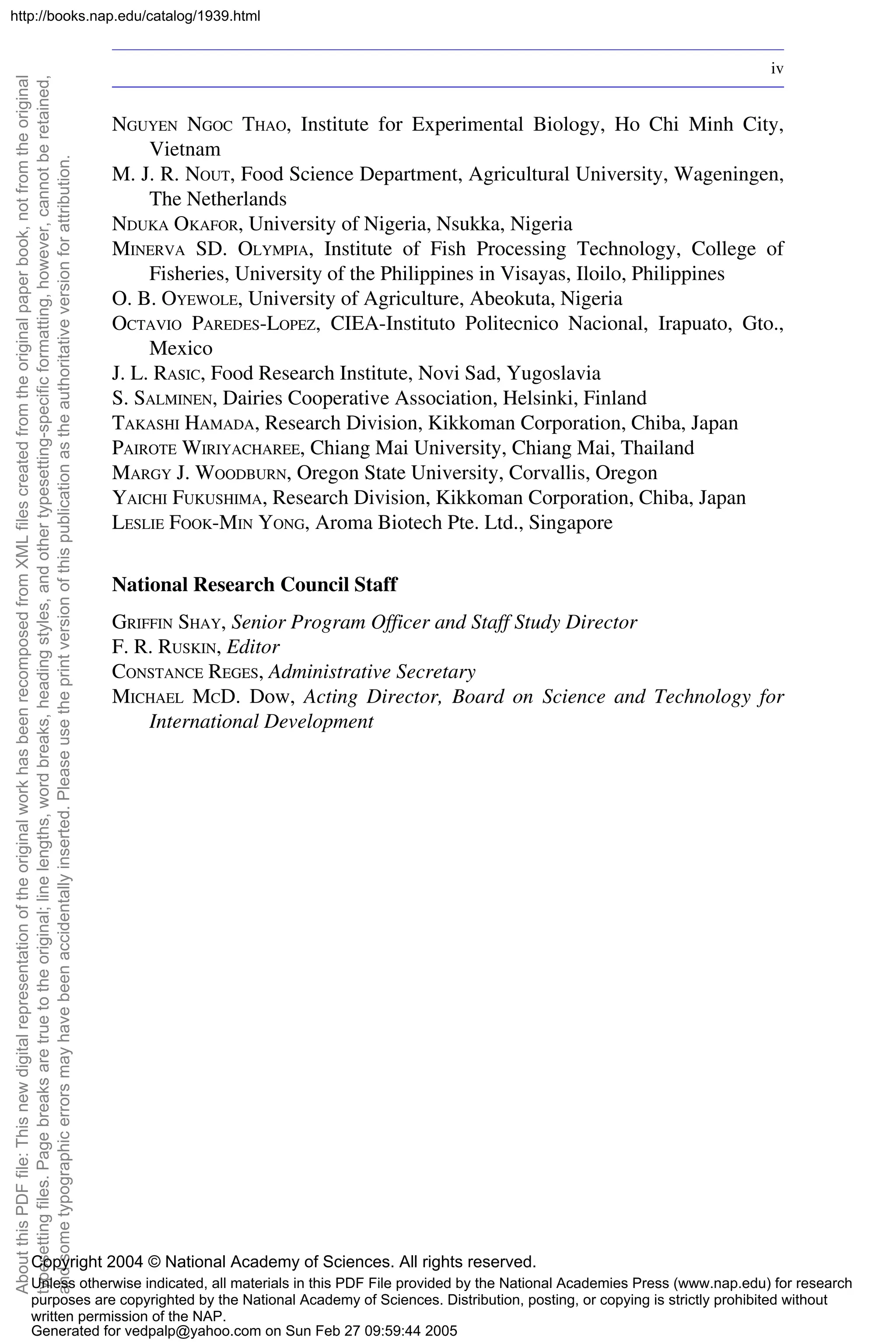 Applications of biotechnology to traditional fermented foods nap-2004 | PDF