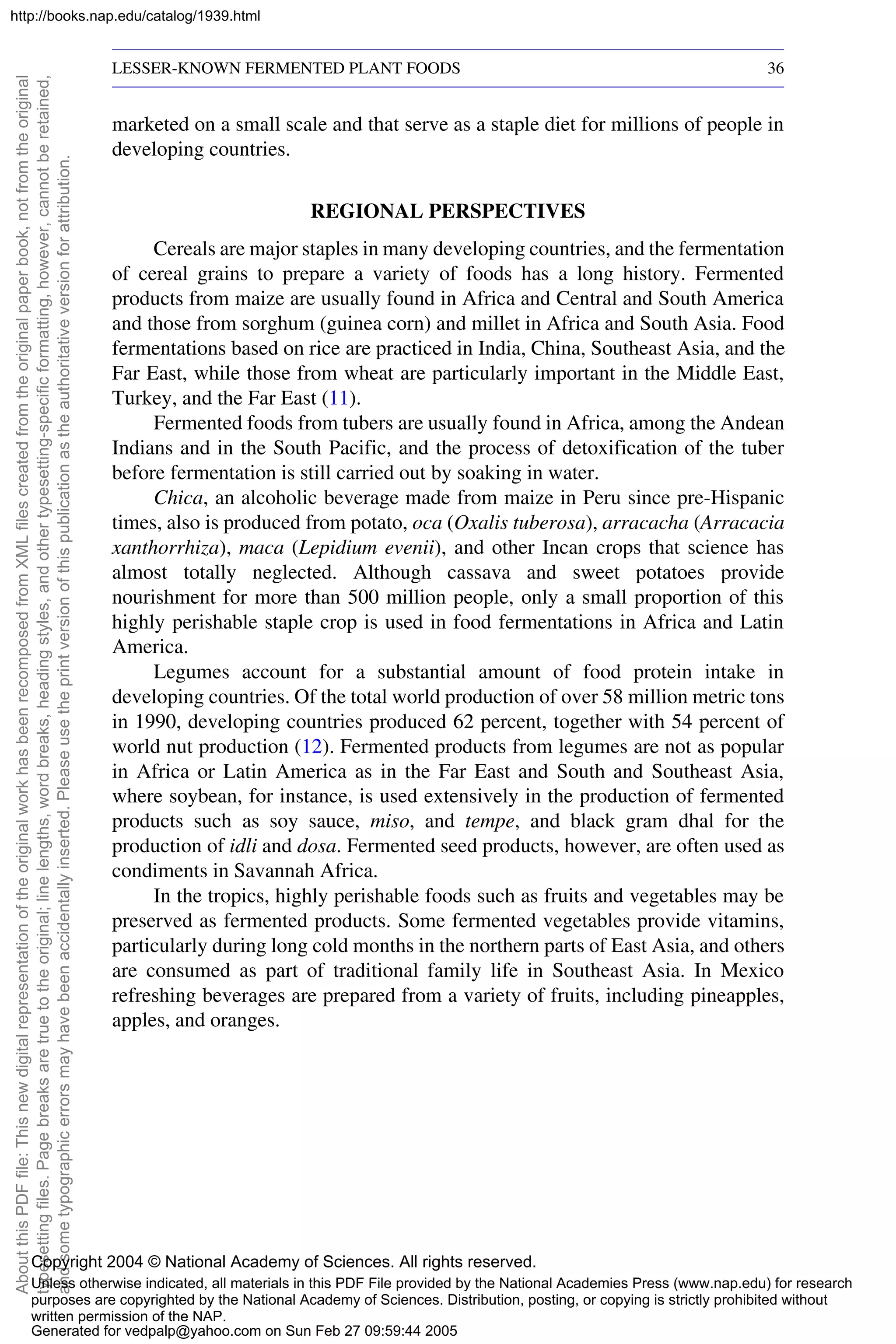 Applications of biotechnology to traditional fermented foods nap-2004 | PDF