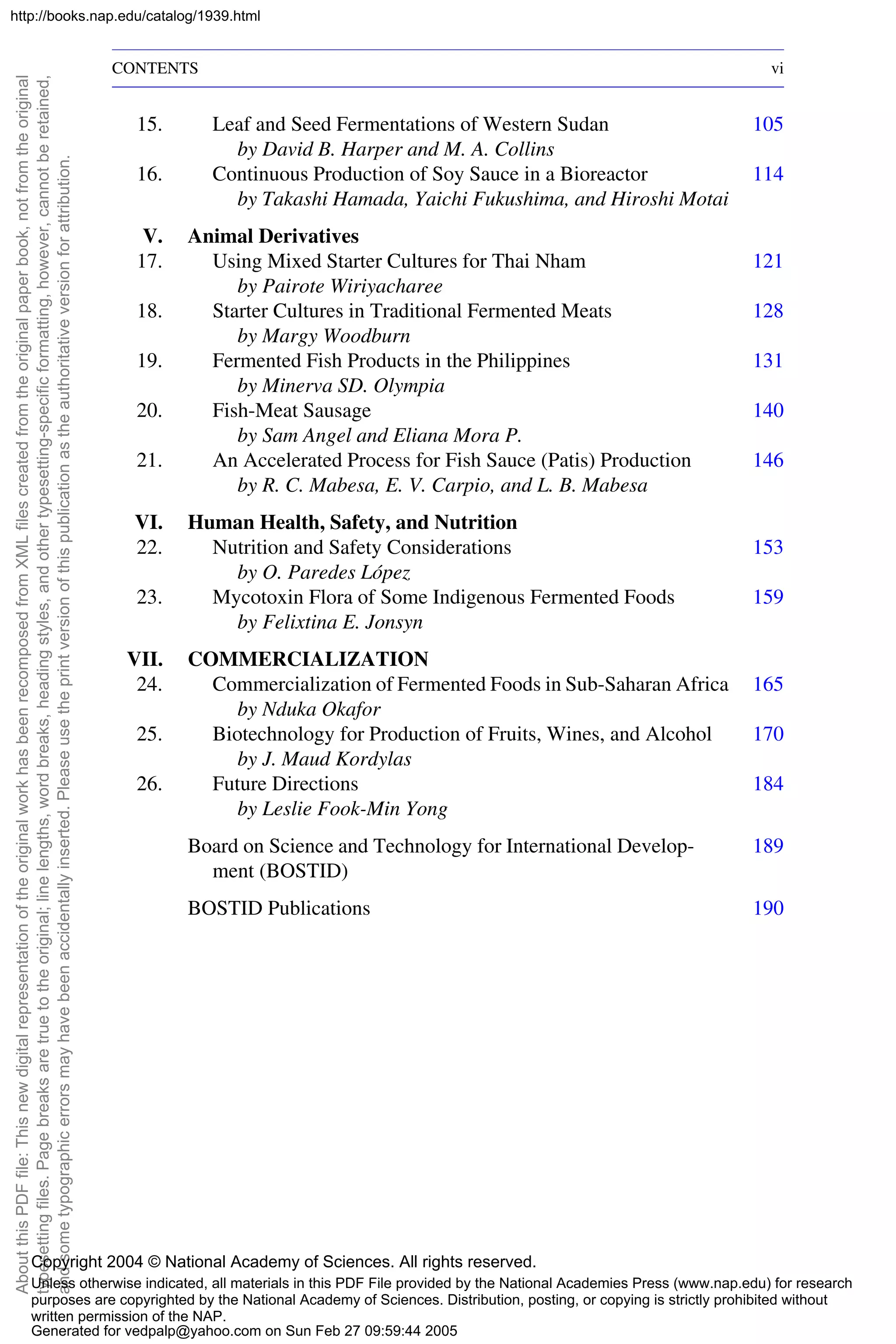 Applications of biotechnology to traditional fermented foods nap-2004 | PDF