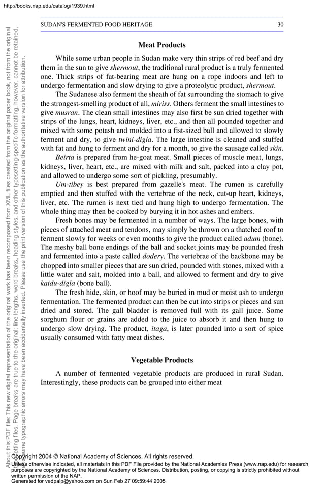 Applications of biotechnology to traditional fermented foods nap-2004 | PDF