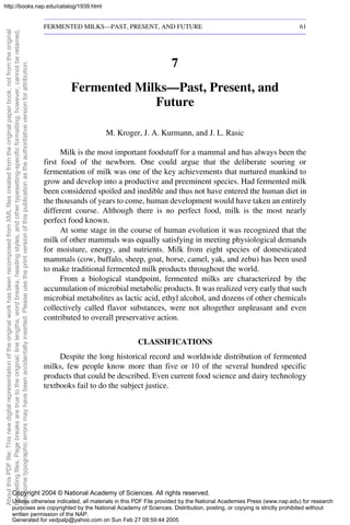 Applications of biotechnology to traditional fermented foods nap-2004 | PDF