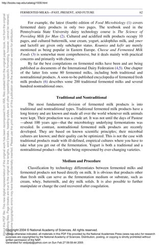 Applications of biotechnology to traditional fermented foods nap-2004 | PDF