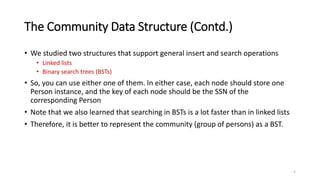 Applications of bsts and linked lists | PPT