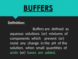 Applications of buffers || Physical Pharmaceutics | PPTX