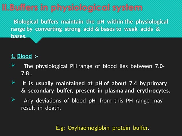 Applications of buffers || Physical Pharmaceutics | PPTX | Eye and ...