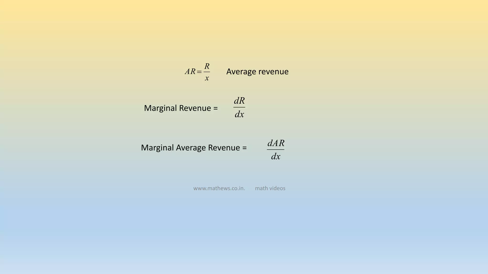 Applications of calculus in commerce and economics ii | PPTX