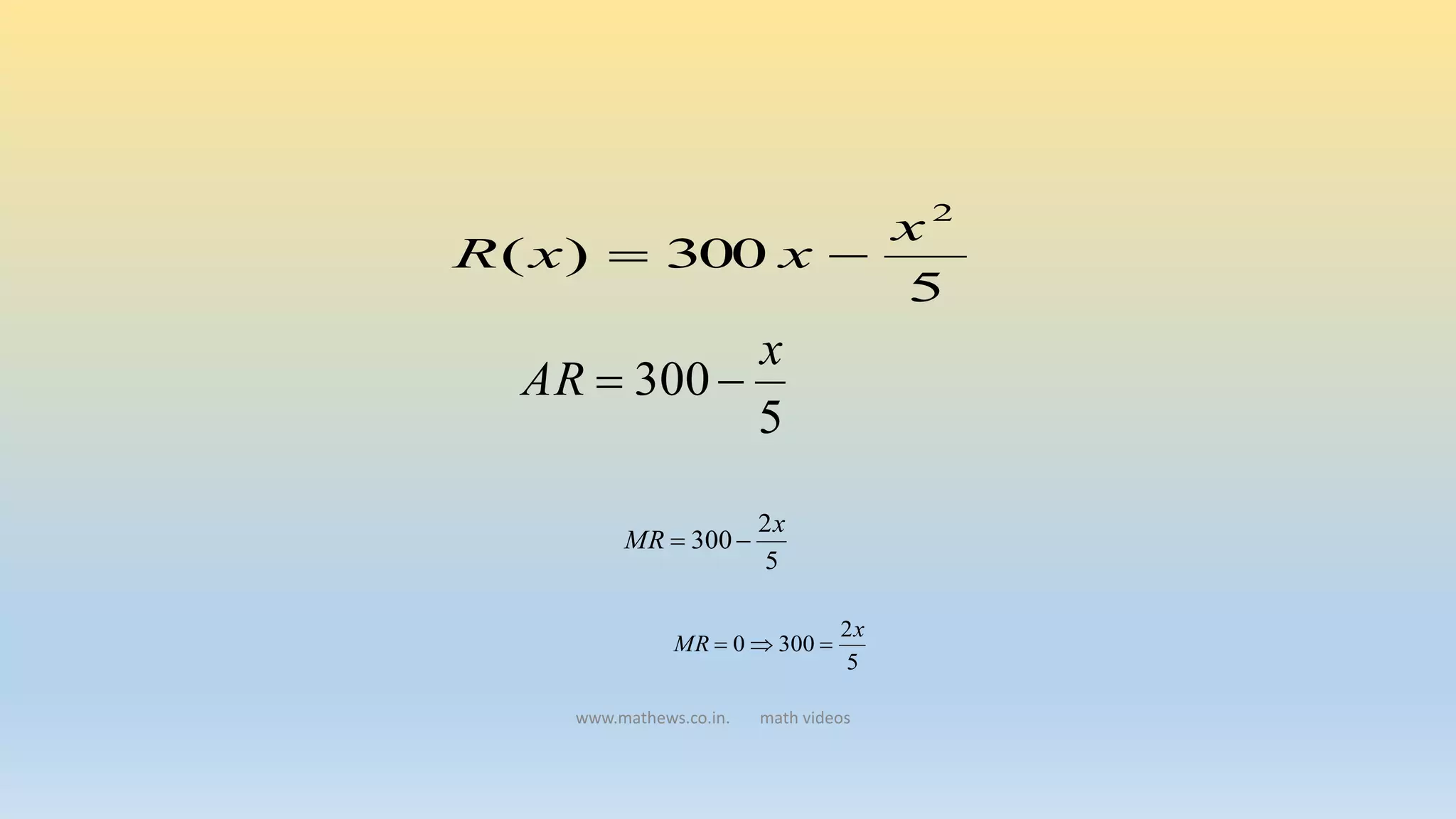 Applications of calculus in commerce and economics ii | PPTX