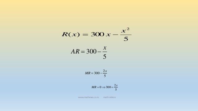 Applications Of Calculus In Commerce And Economics Ii