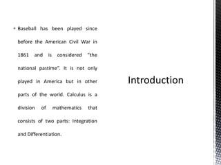 Applications of calculus ppt | PPTX