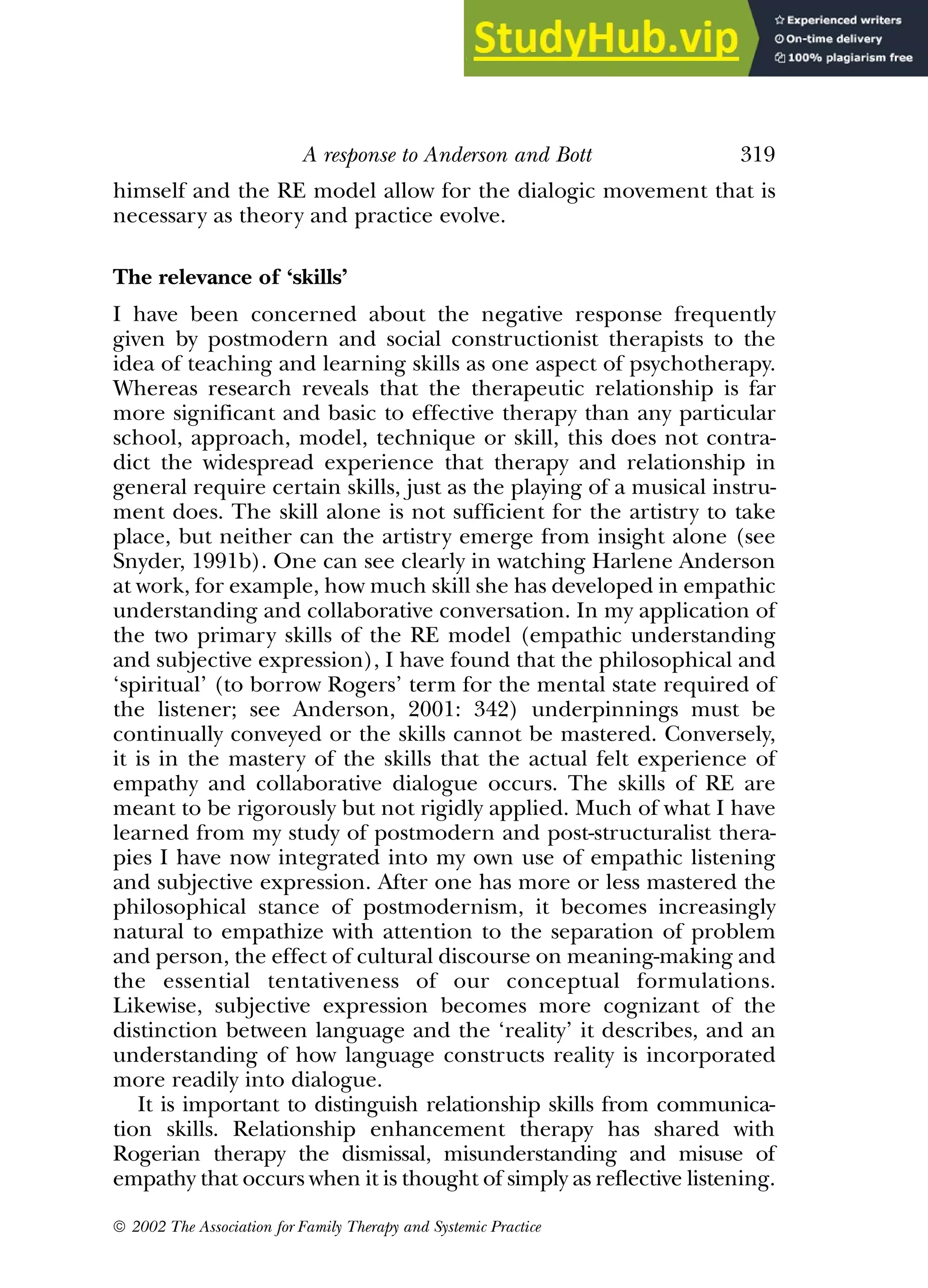 Applications Of Carl Rogers Theory And Practice To Couple And Family ...