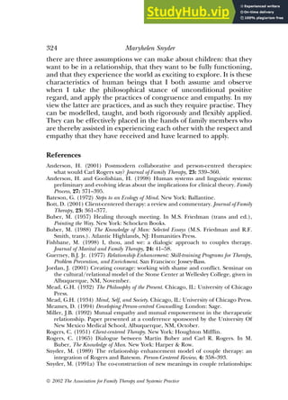 Applications Of Carl Rogers Theory And Practice To Couple And Family ...