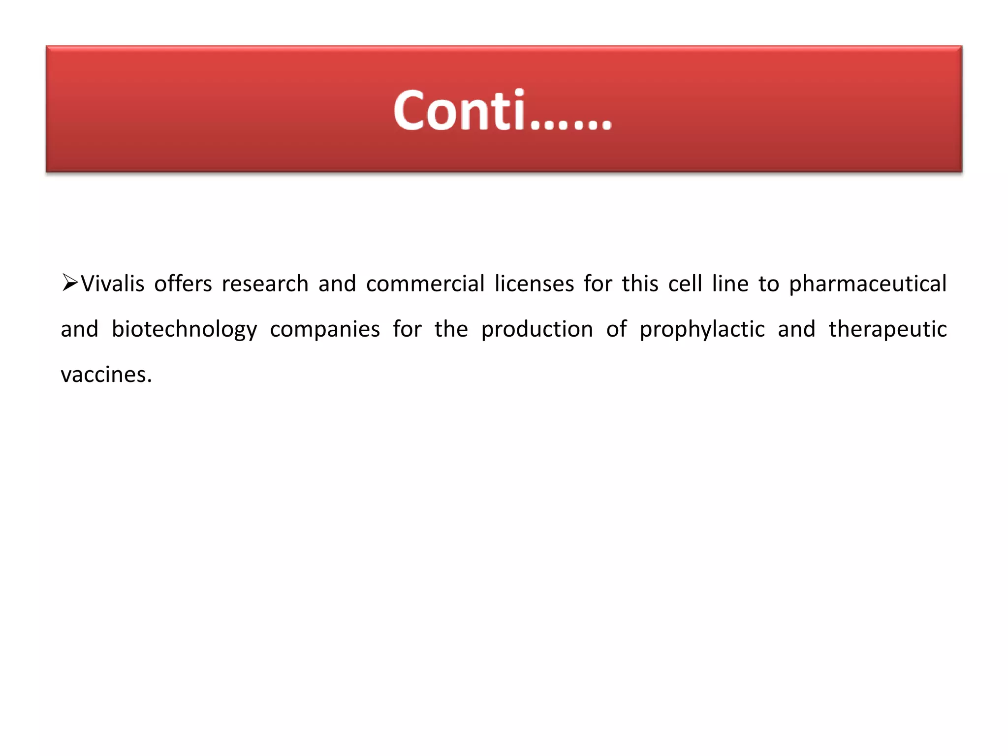 Applications of cell lines | PPTX