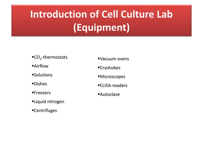 Applications of cell lines | PPTX