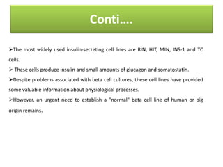 Applications of cell lines | PPTX