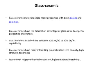 Applications of ceramics | PPTX