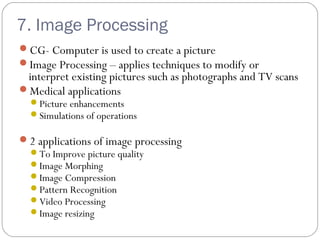 Applications of cg | PPT