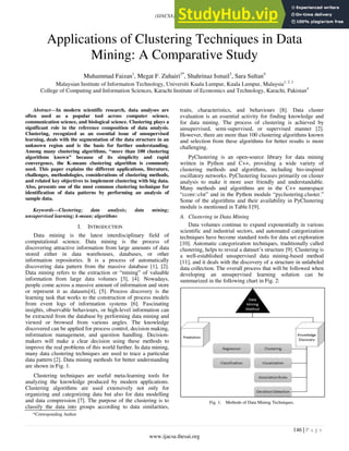 Applications Of Clustering Techniques In Data Mining A Comparative ...