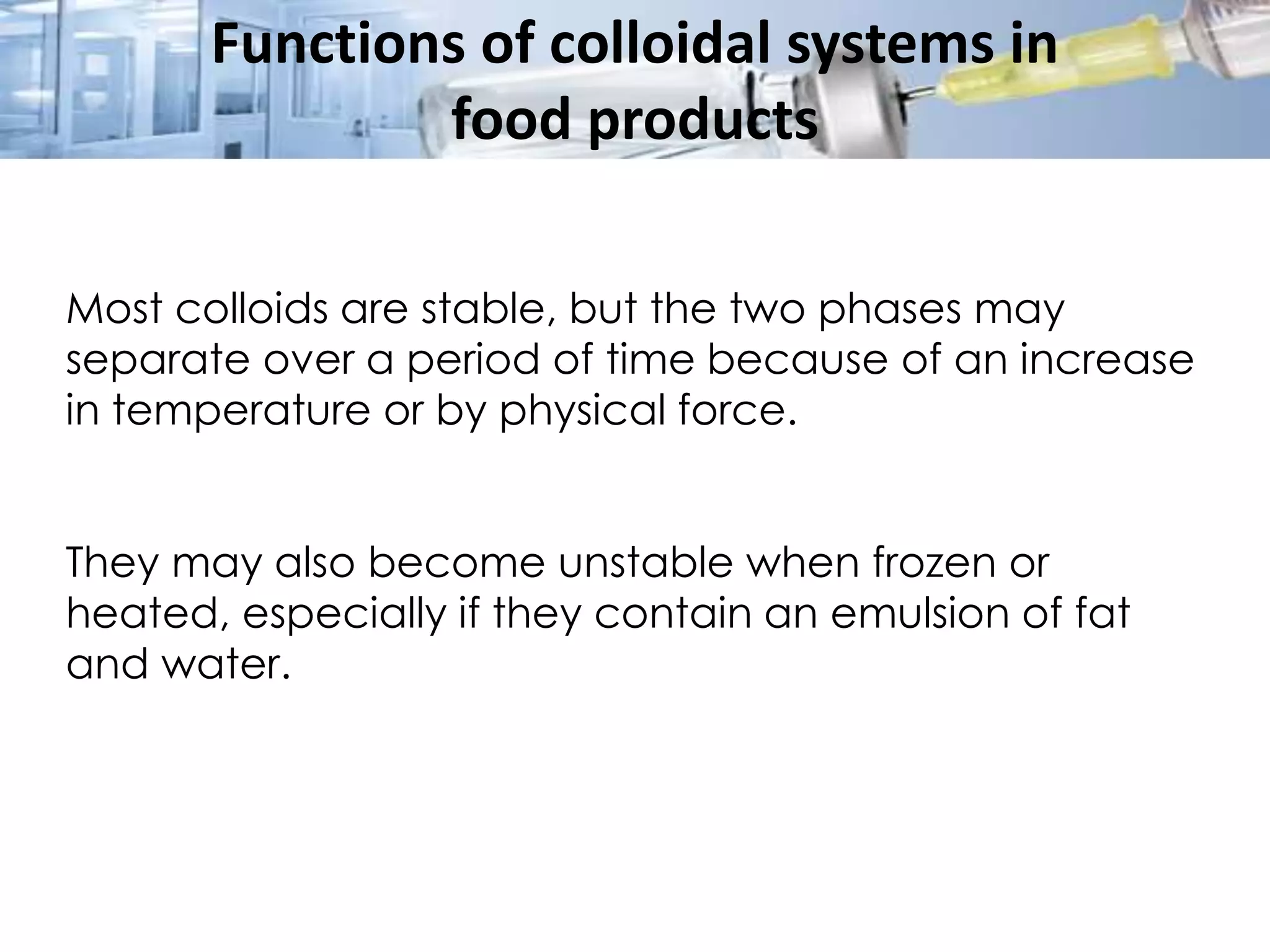 Applications of colloid | PPTX