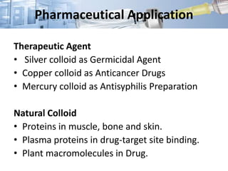 Applications of colloid | PPTX