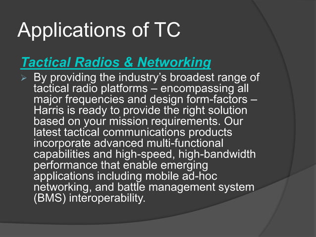Applications of communication system | PPTX