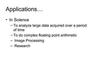 Applications of computer | PPT