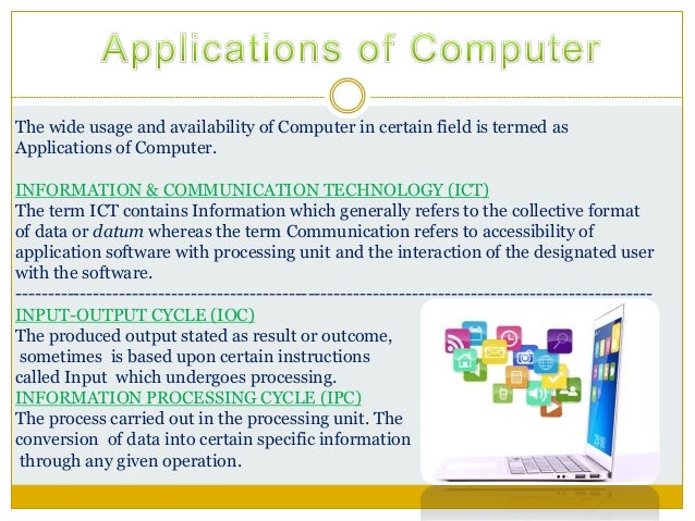 Applications Of Computer
