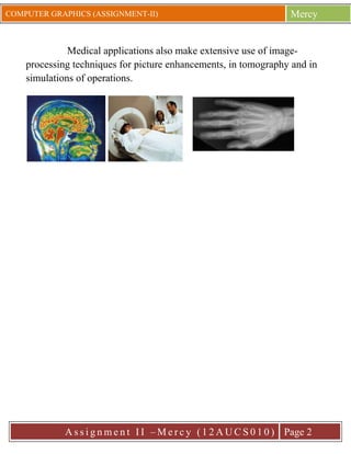 Applications of computer graphics | PDF